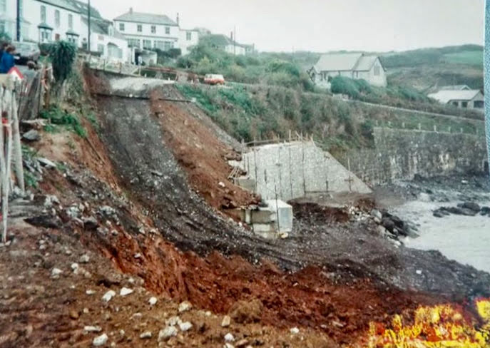 1990 photos of Coverack sea wall being built – Coverack Village